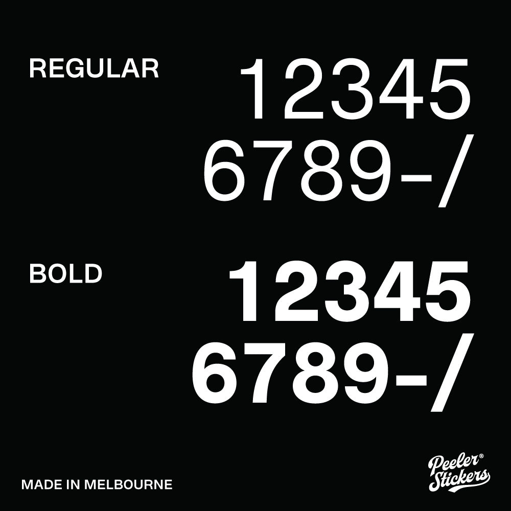 Vinyl House Number Decal – Peeler Stickers