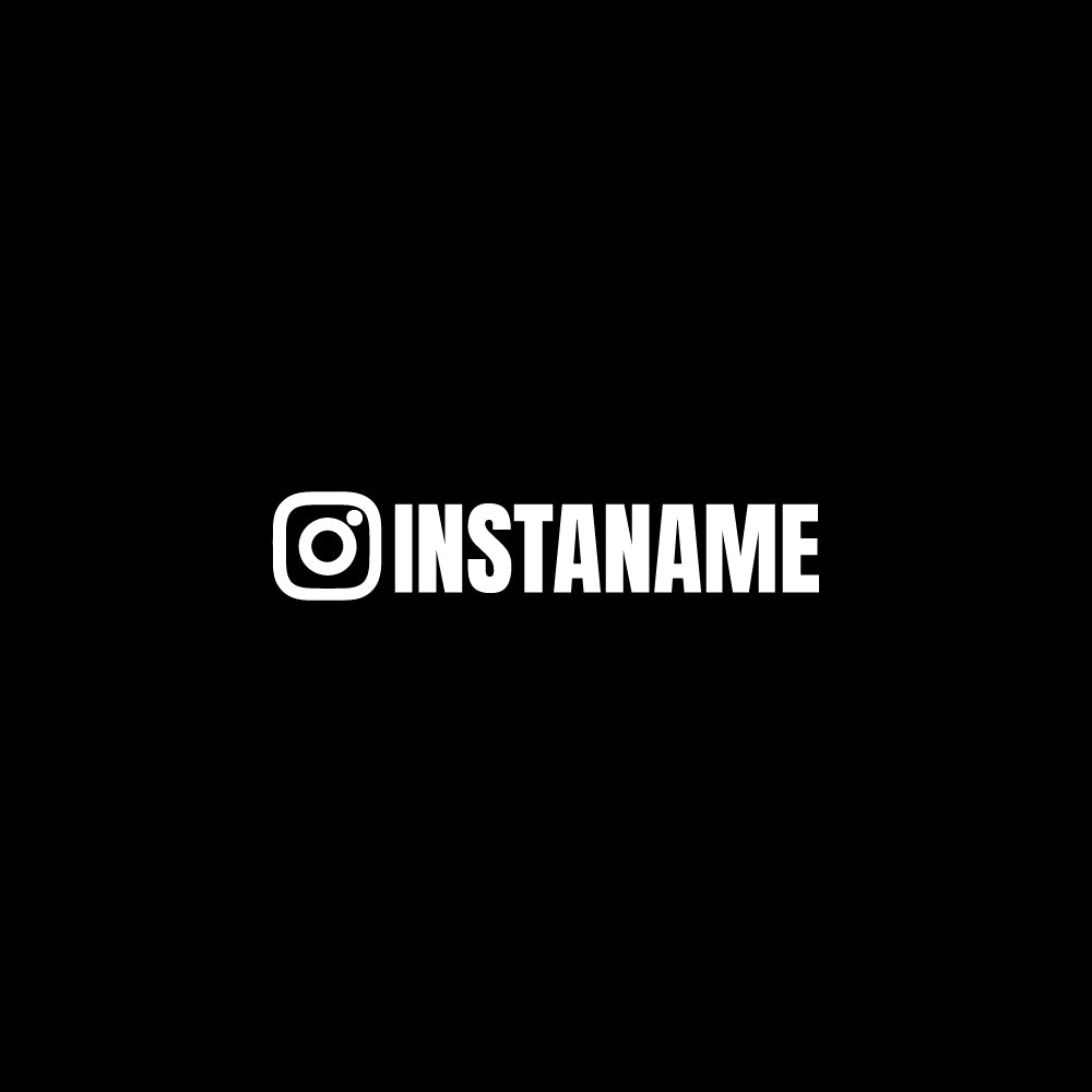 Personalised Instagram Decal - Custom Stickers for Cars – Peeler Stickers