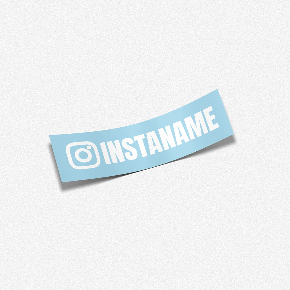 Personalised Instagram Decal - Custom Stickers for Cars – Peeler Stickers