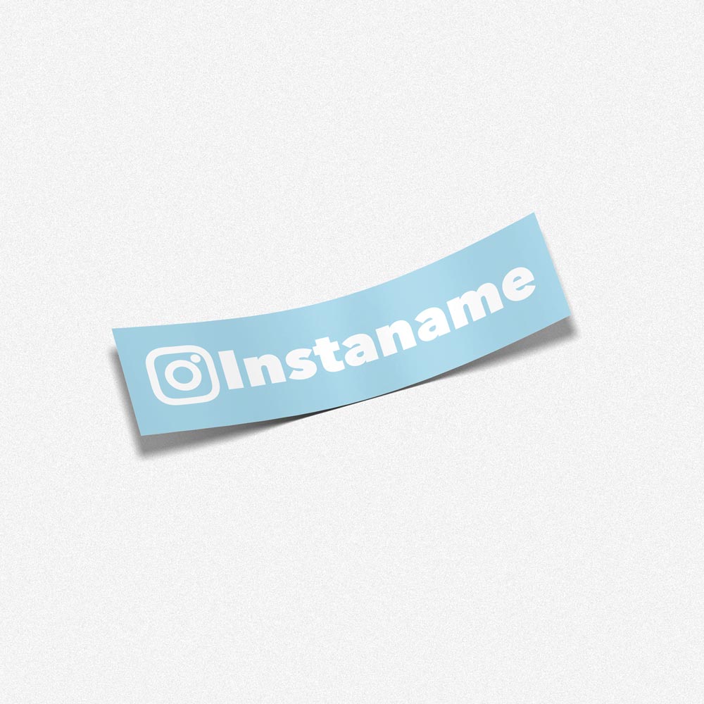 Custom Instagram Handle Decal – Peeler Stickers