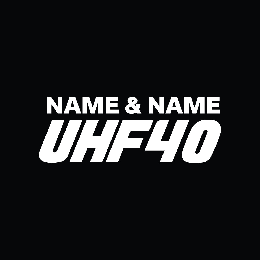 Custom Name and UHF Channel Name Caravan Sticker | UHF Radio Stickers ...