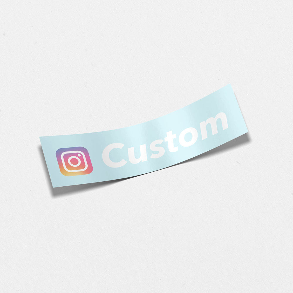 Custom Instagram Sticker with Full Colour Logo | Custom Caravan Sticke ...