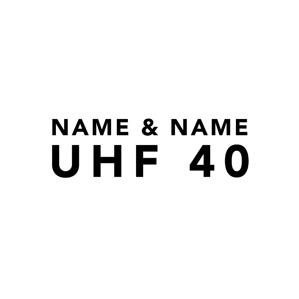 Custom UHF Radio Channel Number Caravan Sticker – Peeler Stickers