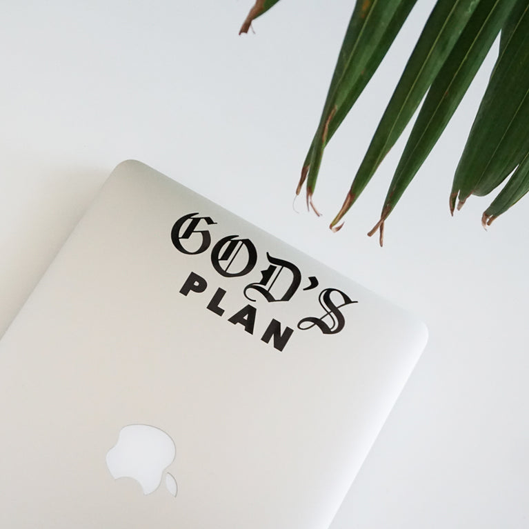GOD'S PLAN Drake Hip Hop Stickers Car Decals - Peeler Stickers