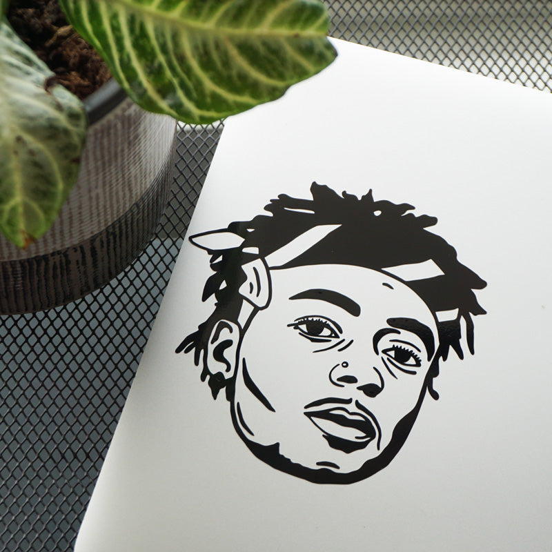 JID Face Hip Hop Stickers Car Decals - Peeler Stickers