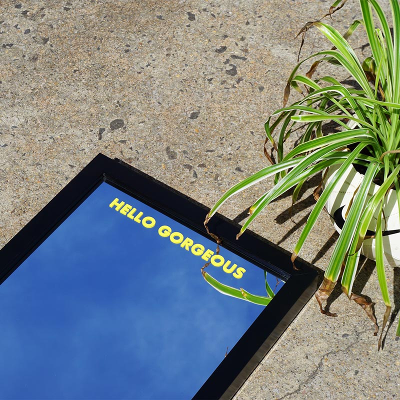 Hello Gorgeous Mirror Decals - Australia – Peeler Stickers