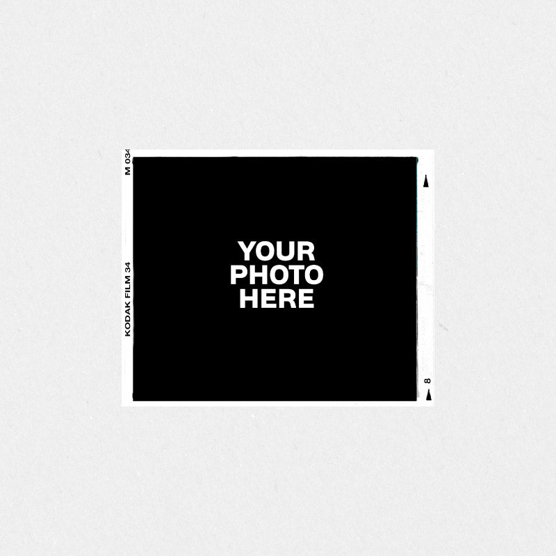 Custom Square Film White Frame Sticker – Peeler Stickers