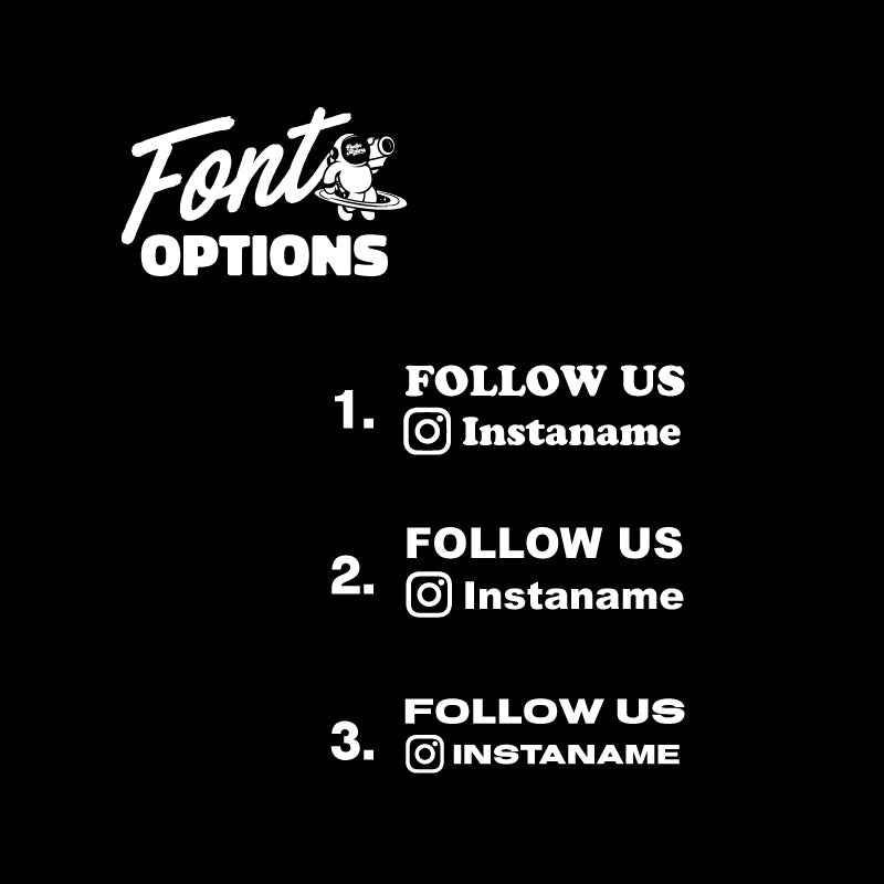 Custom Instagram Follow Us Sticker | Free Shipping | Social Media ...