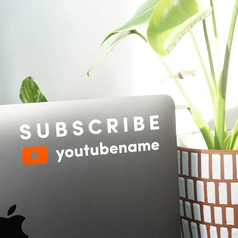 Personalised Subscribe Youtube Sticker – Peeler Stickers