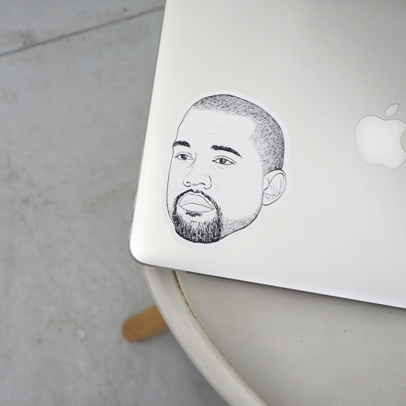 Kanye Printed Sticker – Peeler Stickers