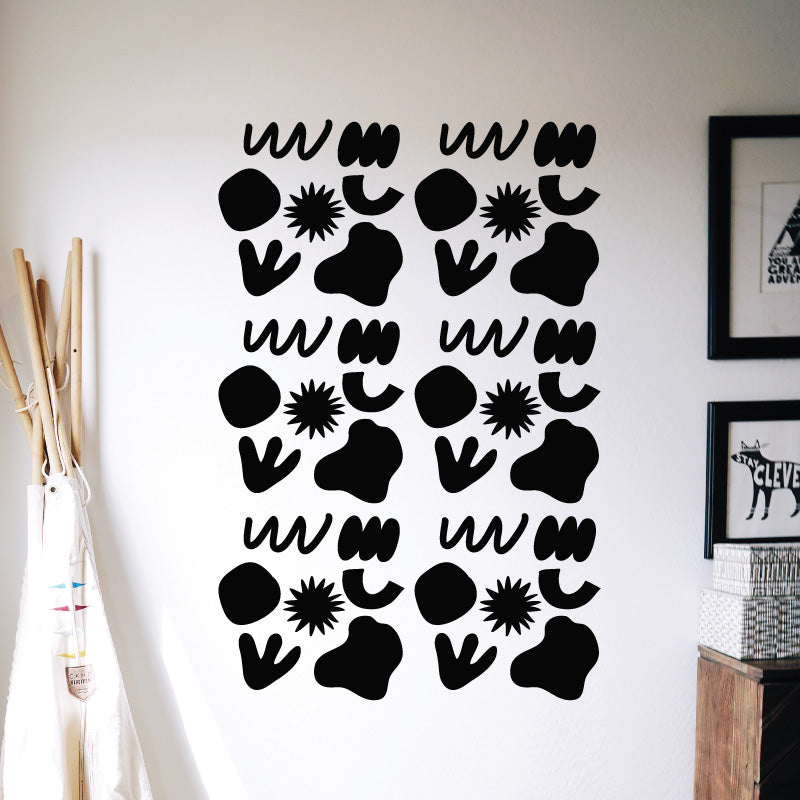 Abstract Shapes Kid Wall Decal Stickers - Australia – Peeler Stickers